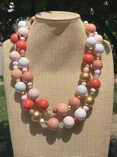 Large Wooden Bead Necklace