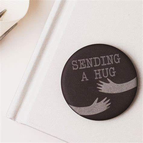 Hug Thinking Of You Slate Token Pocket T For Friend By Yeah Boo