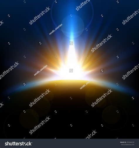 Abstract Beautiful Rays Rising Vector Illustration Stock Vector