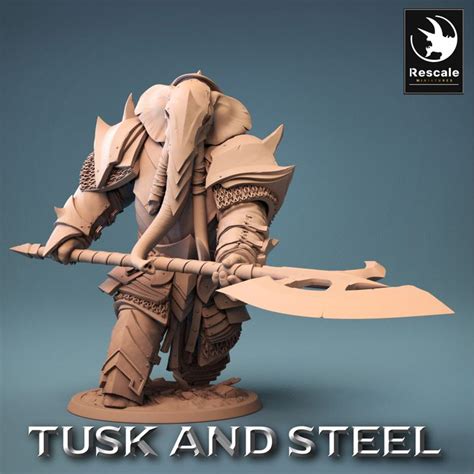 3d Printable Pack Loxodon By Rescale Miniatures