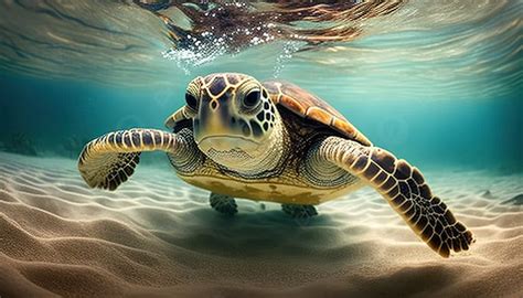 Underwater Turtle Wallpaper Desktop
