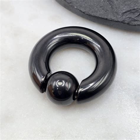1x 00g 0g 2g 4g 6g 8g 12mm Or 16mm Diameter Spring Action Black Plated