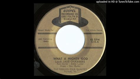Rare Gospel 45 Peerless Four Quartet What A Mighty God Youtube