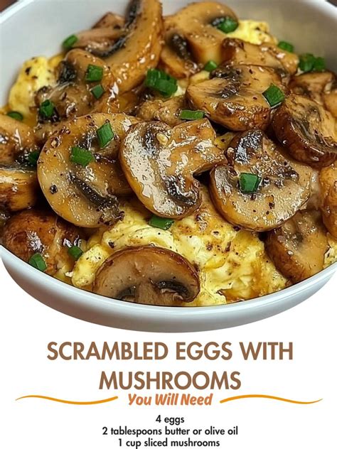 Scrambled Eggs With Mushrooms 🍳🍄