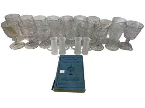 Lot 1819th Century Pressed Glass Wine Drinking