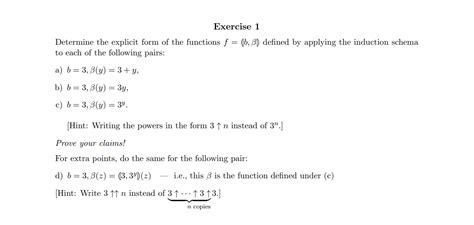 Solved Exercise 1 Determine The Explicit Form Of The