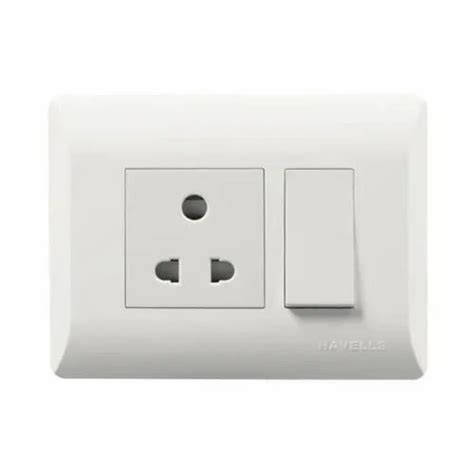 6 A Havells Modular Electric Socket Switch At ₹ 150 Piece In Hyderabad