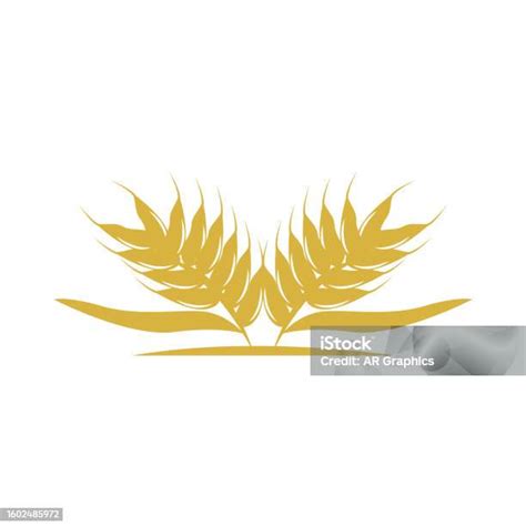 밀 로고 간단한 농부 정원 디자인 벡터 템플릿 실루엣 그림 고급에 대한 스톡 벡터 아트 및 기타 이미지 고급 곡초류 과일 Istock