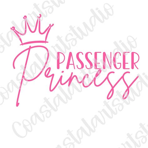Passenger Princess Png Trendy Girly Sublimation Design Digital Graphic Etsy