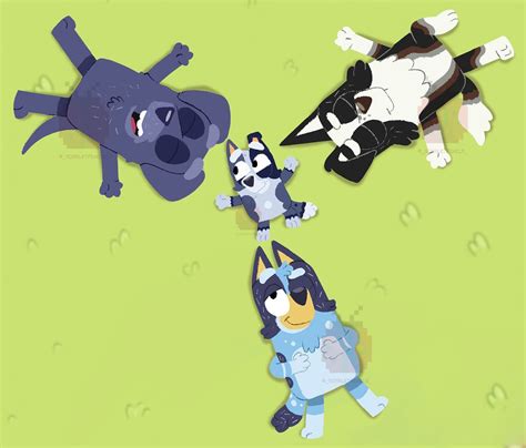 💙bluey Plus Two🧡 • Why Do Scarlet Pixels Design