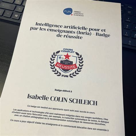 Ia éducation Formationcontinue Innovation Apprentissage Isabelle