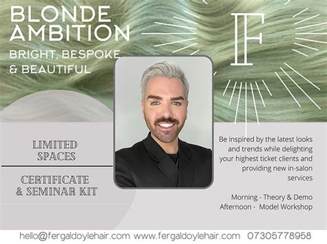 Education Courses Fergal Doyle Hair