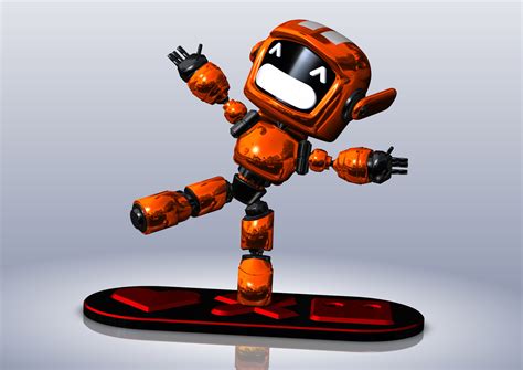 K Vrc Orange Robot Love Death And Robots By 3dxav Makerworld