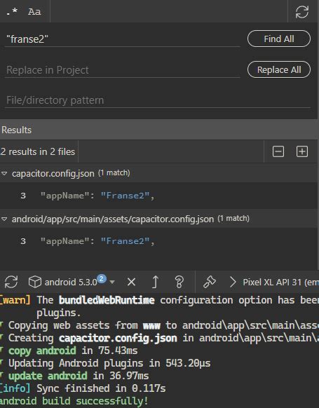 app name version capacitor wappler bug or fr need help wappler