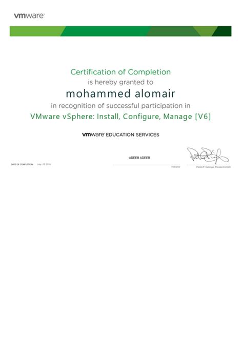 Vmware Vsphere Certification Pdf Computer Software And Applications