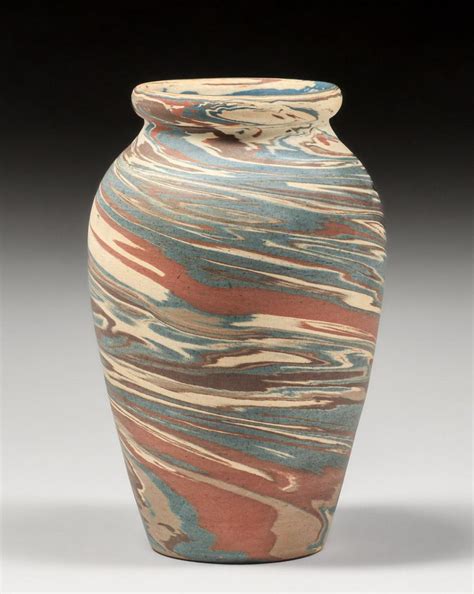 At Auction Niloak Pottery Mission Swirl Vase C1920s