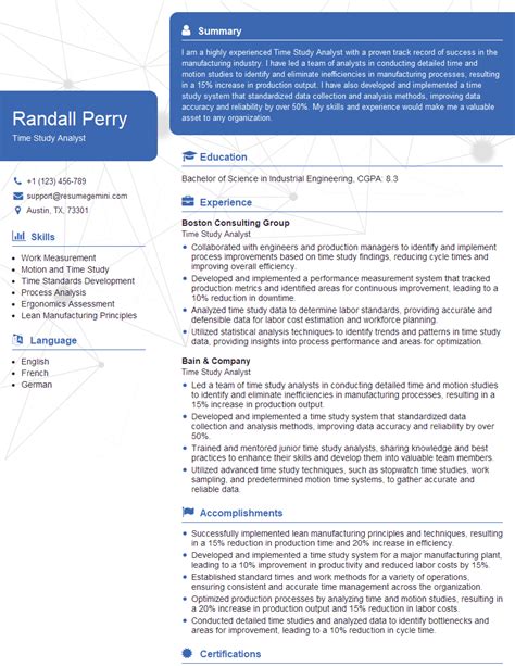 Top 10 Questions For Time Study Analyst Interview Resumegemini