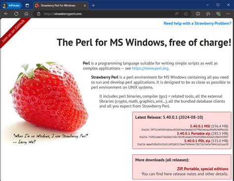how to install and configure strawberry perl on windows