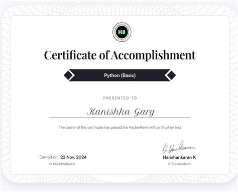 I Am Thrilled To Share That I Have Successfully Completed A Python
