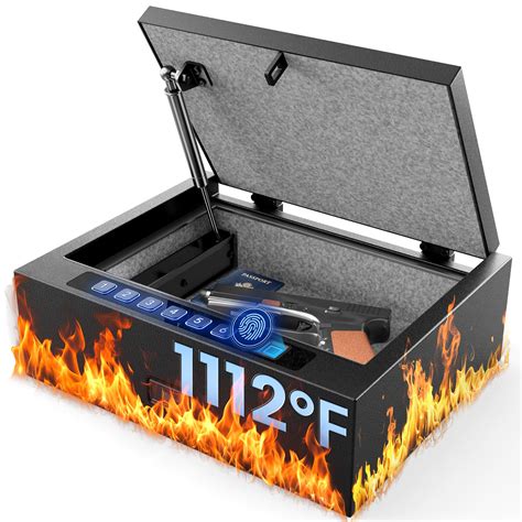 Kornerbatl 165lb Fireproof Biometric Gun Safe For Handgun
