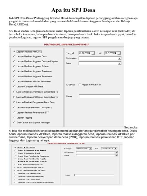 Apa Itu Spj Desa Pdf
