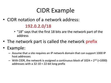 Classless Inter Domain Routing Pptx Computer Networking Computing
