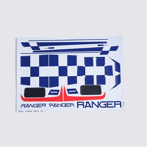 1220mm Ranger V2 Decal Sheet Red Green Yellow Fms Hobby