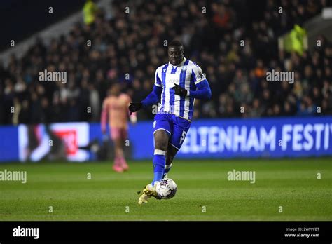 Bambo Diaby Of Sheffield Wednesday Passes Ball Back To His Keeper