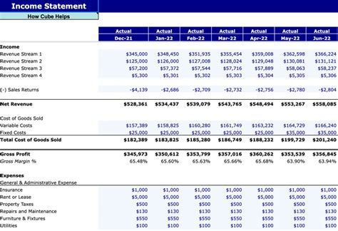 Income Statement Examples For Better Insights