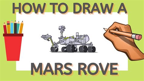 How To Draw A Mars Rover Step By Step Youtube