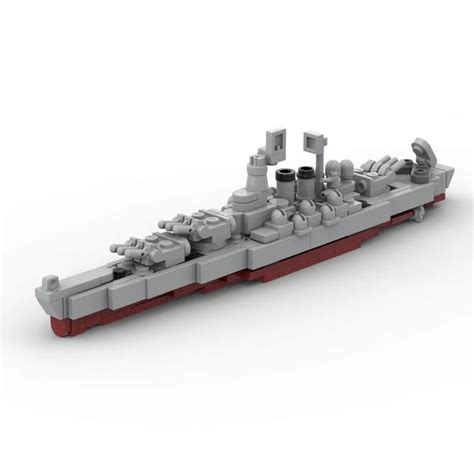 Lego Uss New Jersey Battleship Bb 62 Moc Building Instructions
