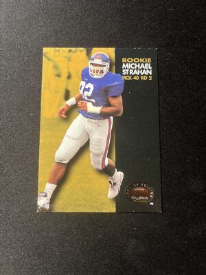 1993 Skybox Premium 144 Michael Strahan Rc Pick 40 Rd 2 Ebay