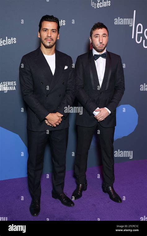 Paris France 13th Dec 2023 Tewfik Jallab Sofian Khammes Attend The Les Eclats By Series