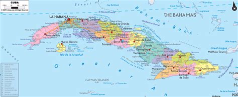 Political Map Of Cuba Ezilon Maps