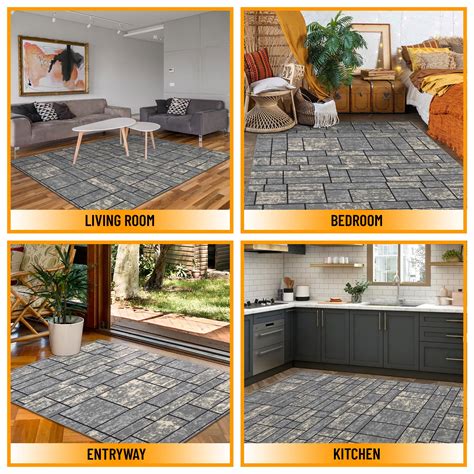 Ottomanson Grayscale Modern Geometric Design 33 X 5 Area Rug