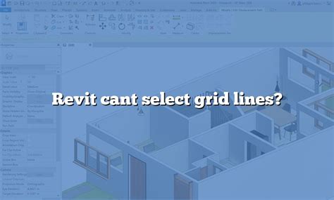revit cant select grid lines