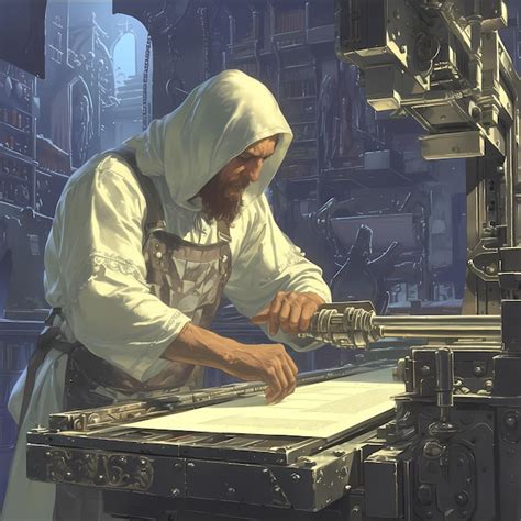 Premium Photo Crafting In A Dark Fantasy Workshop