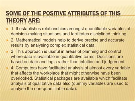 Quantitative Theory Of Managementpptx