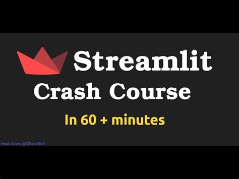 Harsh Mishra On Linkedin Streamlit Crash Course 2024