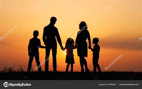 Happy Family Silhouette