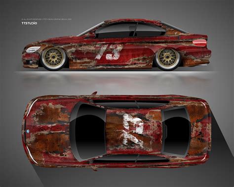 Ttstudio 💥 Red Rusty Wrap Design Concept For Full Wrap