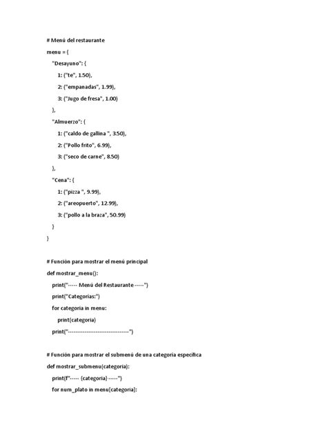 Trabajo Final Python Pdf Cocina Occidental Comportamientos Alimenticios De Los Humanos