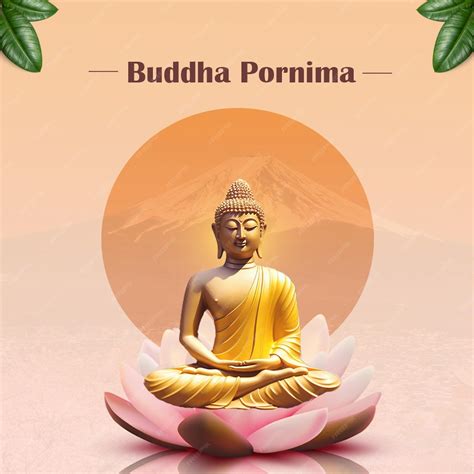 Premium Psd Buddha Pornima Social Media Post Design Template