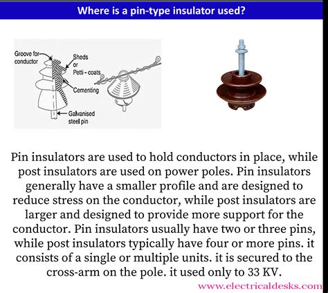 Where Is A Pin Type Insulator Used