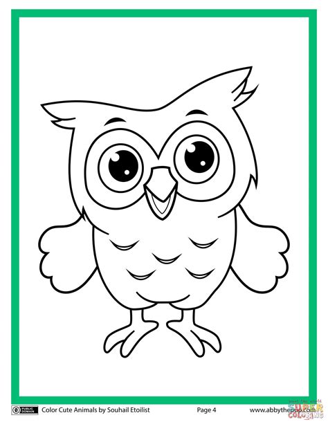 Ausmalbild Süße Eule Ausmalbilder Kostenlos Zum Ausdrucken