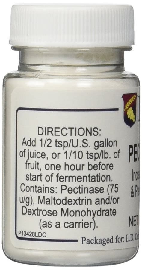 Pectic Enzyme Powder 1oz Pouch By Ld Carlson Hobby Homebrew