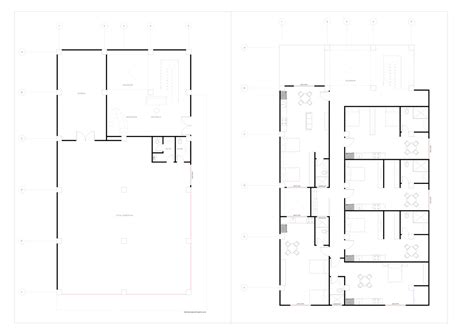 Plantas De Edificio A B C D E F Ascensor Recepcion Vestibulo Ss Ss Local Comercial L