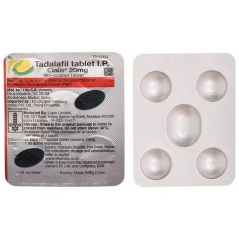 Cialis Tadalafil 20mg Tablets At ₹ 324strip In Nagpur Id 2856160101155