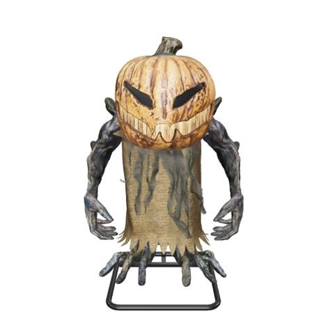 Haunted Living 3 Ft Motion Activated Growling Pumpkin Henchman