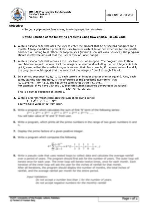 SOLUTION Nested Loops In C Practice Tasks Nested Repetition Studypool